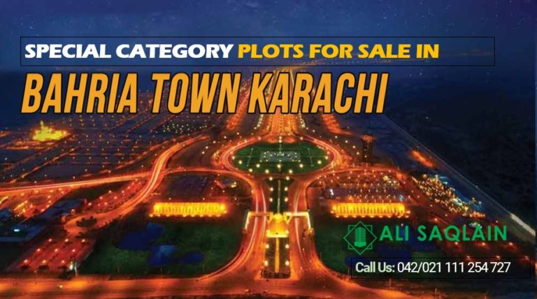 Special Category Plots for Sale in Bahria Town Karachi - Ali Saqlain
